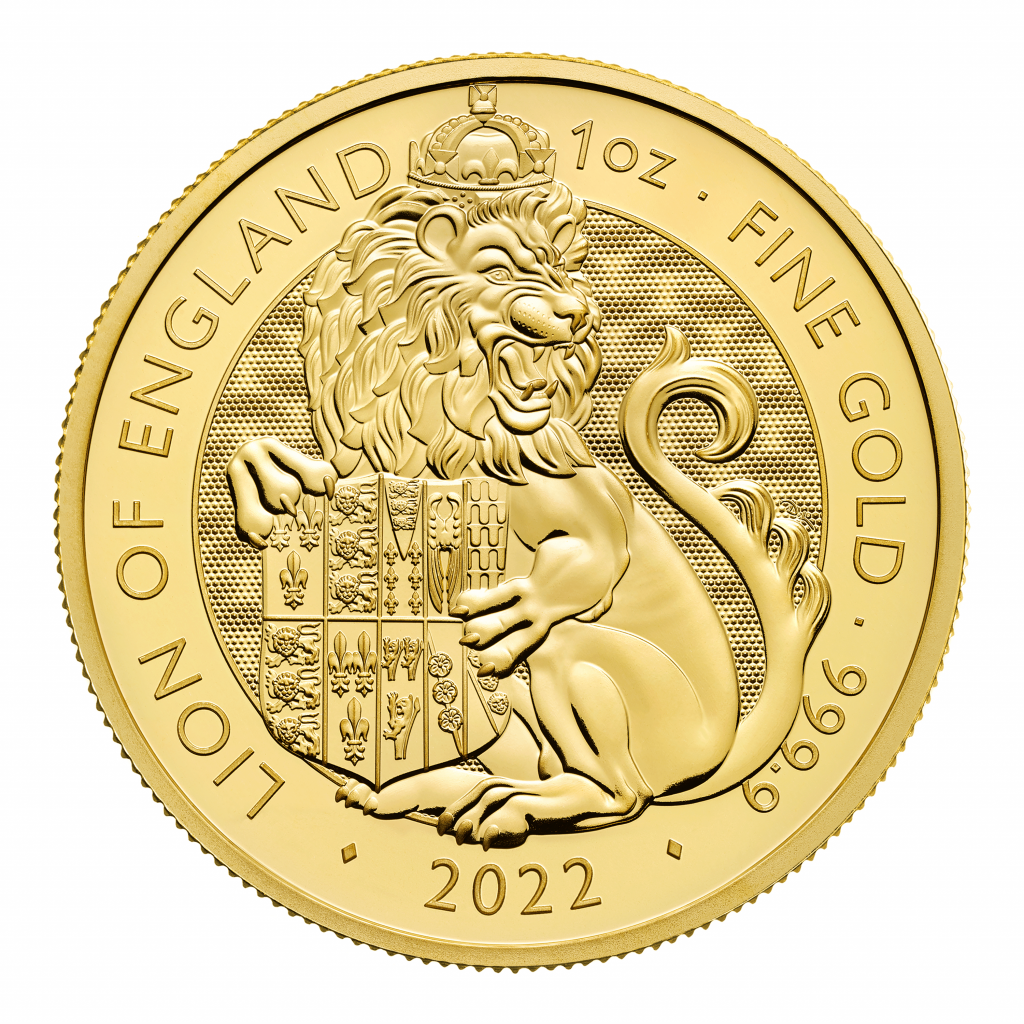 Tudor Beast Lion of England coin | 1oz Gold Coin | Physical Gold