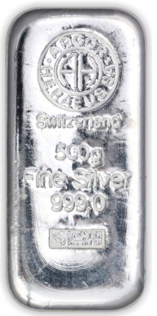Buy 500g Silver Bars | Free Insured Delivery | PhysicalGold.com