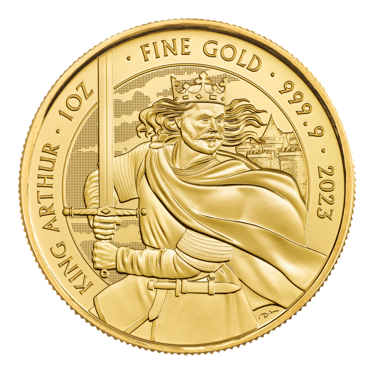 Beowulf and Grendel 1oz Gold coin | Myths & Legends