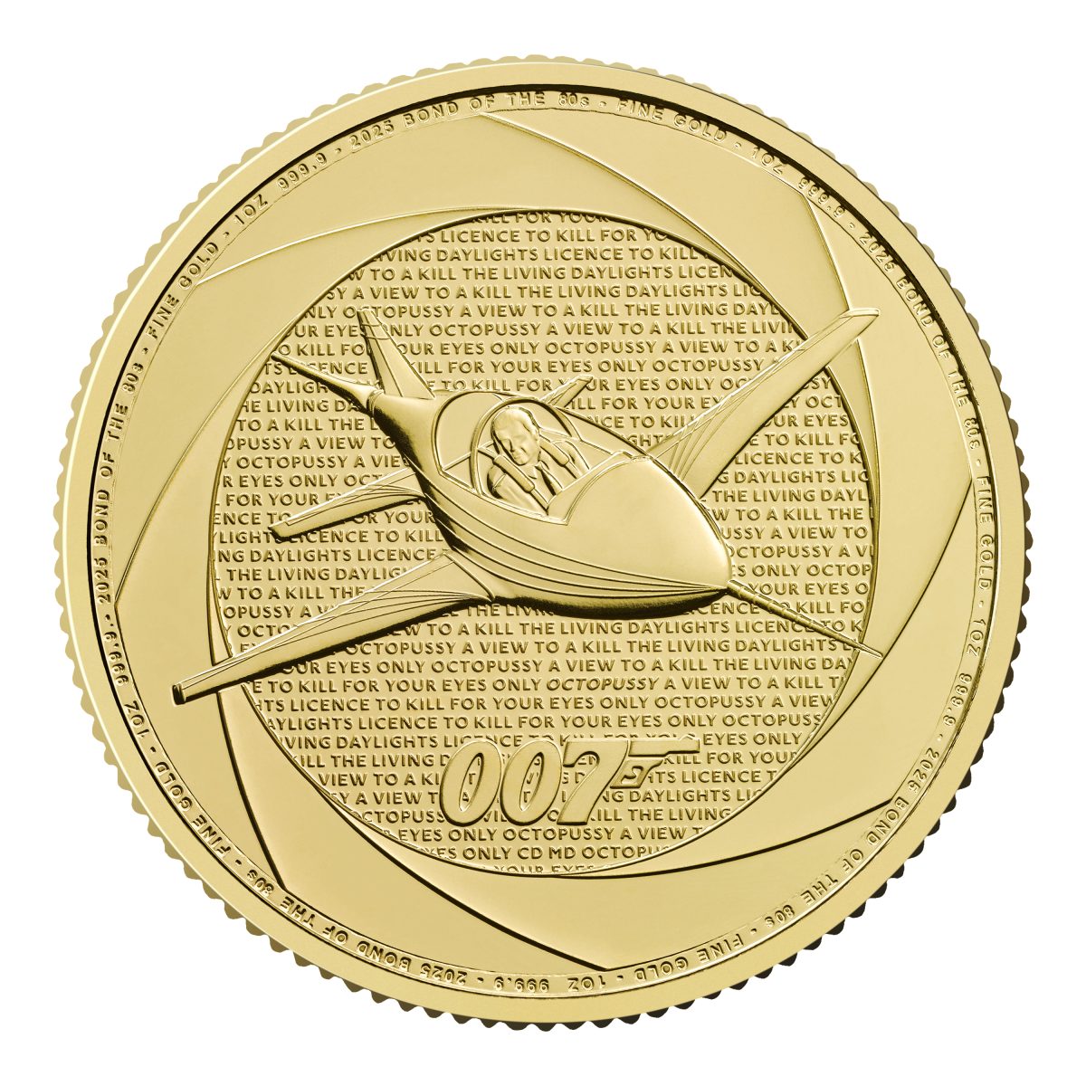 Six Decades of 007 | Bond of the 1980s 1oz Gold Coin